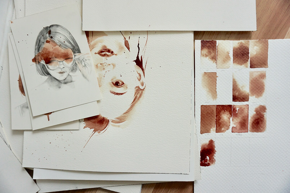 Beauty in Vein: Thai Artist Paints Women in Blood