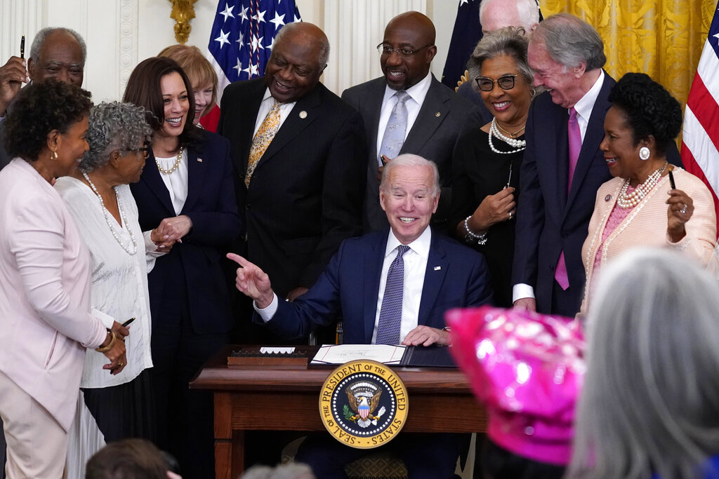 Biden Signs Bill Making Juneteenth a Federal Holiday