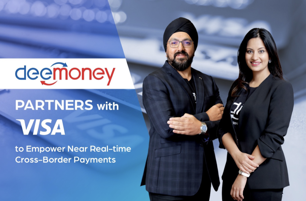 DeeMoney Pairs Up with Visa to Empower Near Real-time, Cross-Border Payment.