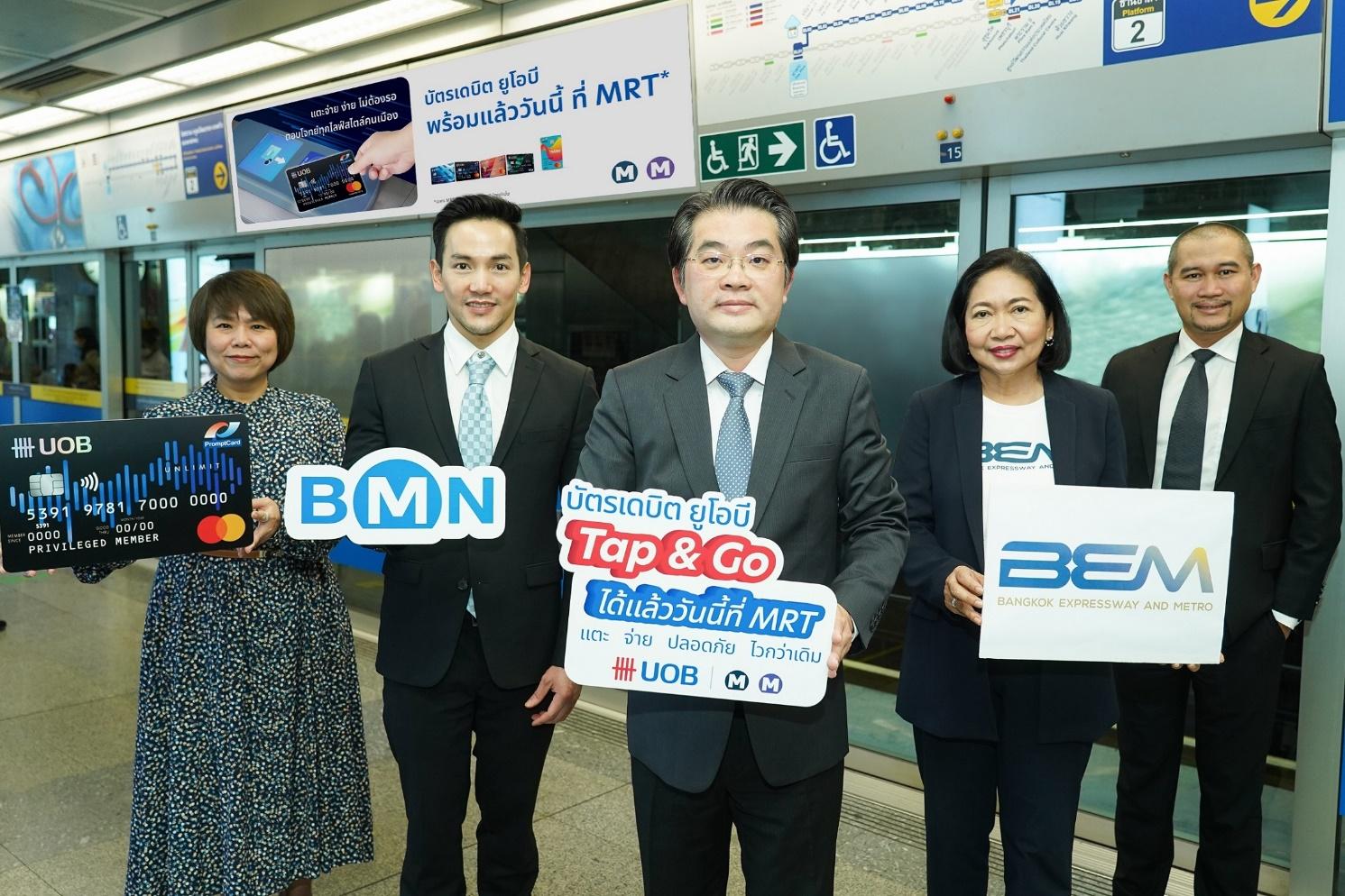 UOB Thailand launches ‘Tap & Go’ contactless payment service on debit card at MRT stations