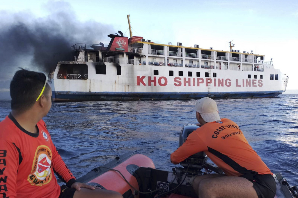 Philippine Ferry With 120 People Onboard Catches Fire At Sea