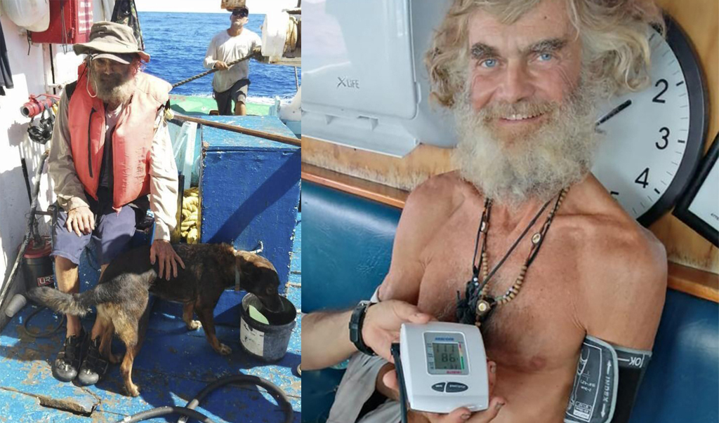 Australian Man and His Dog Rescued by Mexican Tuna Boat After Drifting ...