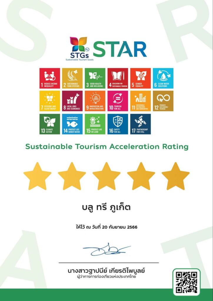 "Blue Tree Phuket" Achieves 5-Star STGs Recognition from TAT and Continues to Strive for Net ...