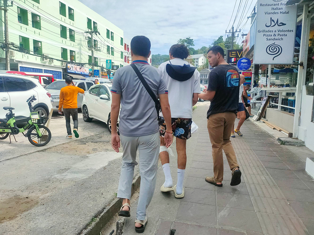 A German Man Smiles At Patong Hotel CCTV Stealing Money