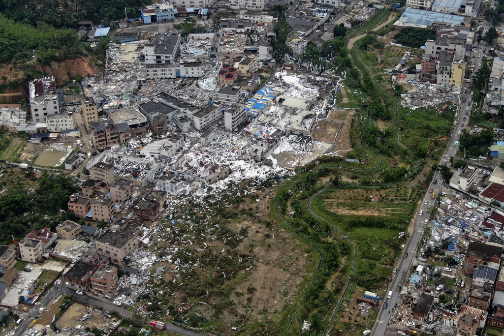 Aerial Photos Show Wide Devastation Left by a Deadly Tornado in China’s ...