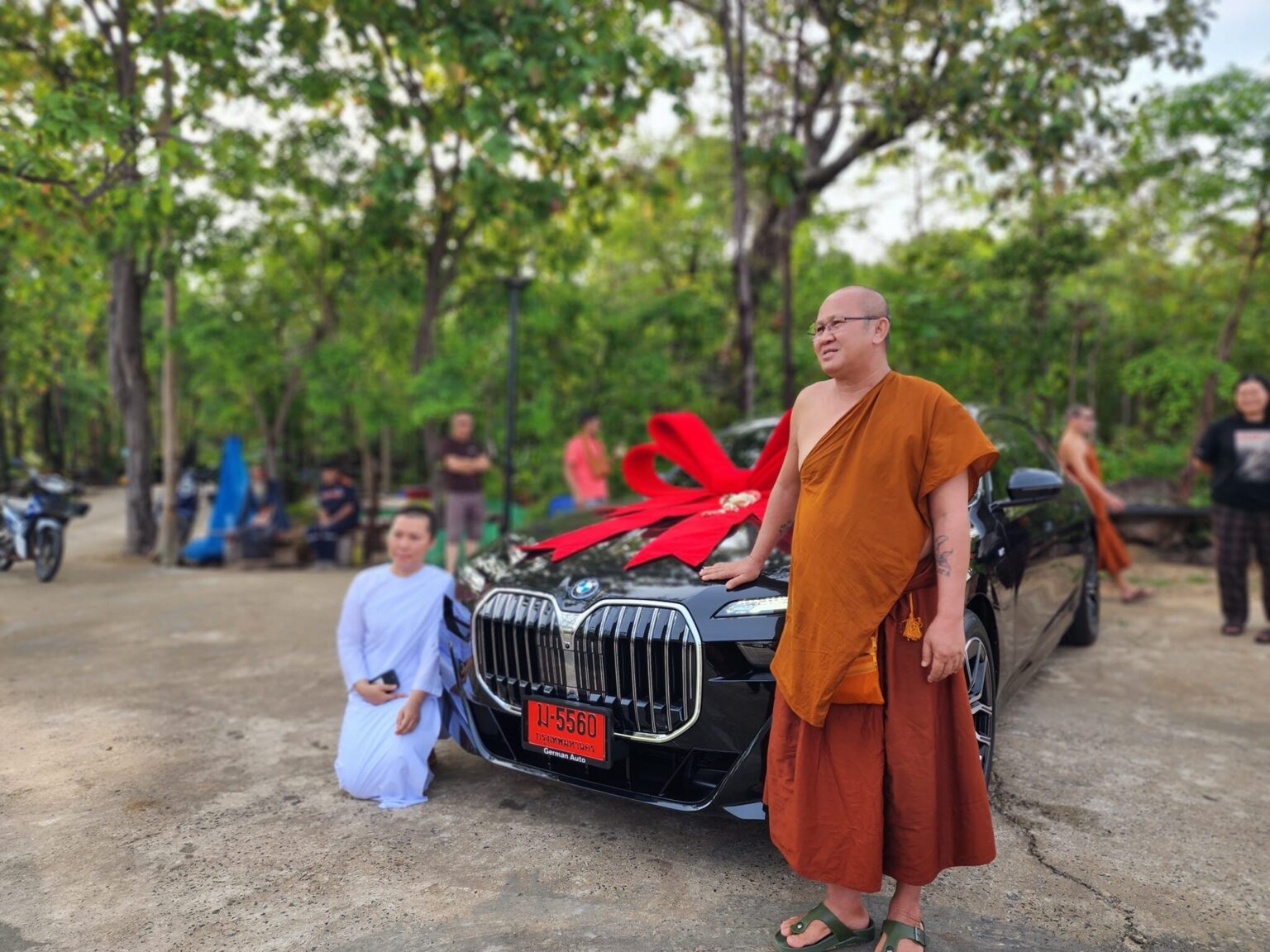 Controversy Erupts Over Thai Monk Accepting Donated BMW Luxury Car