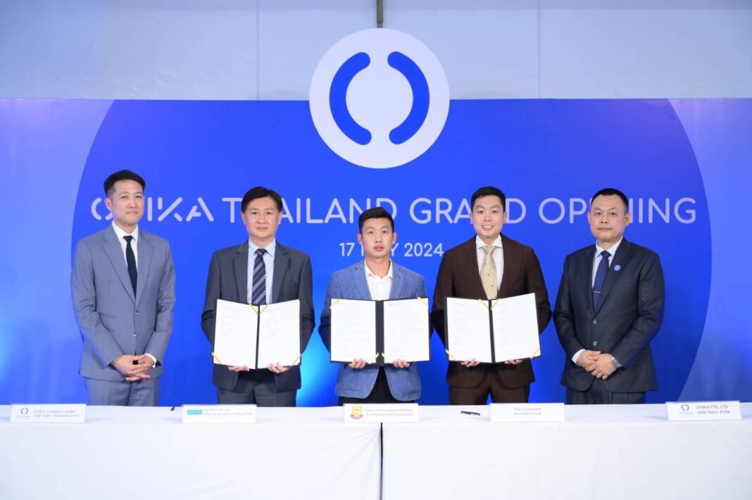 Oyika Unveils Clean Energy Innovation to Enhance Thailand's Electric ...