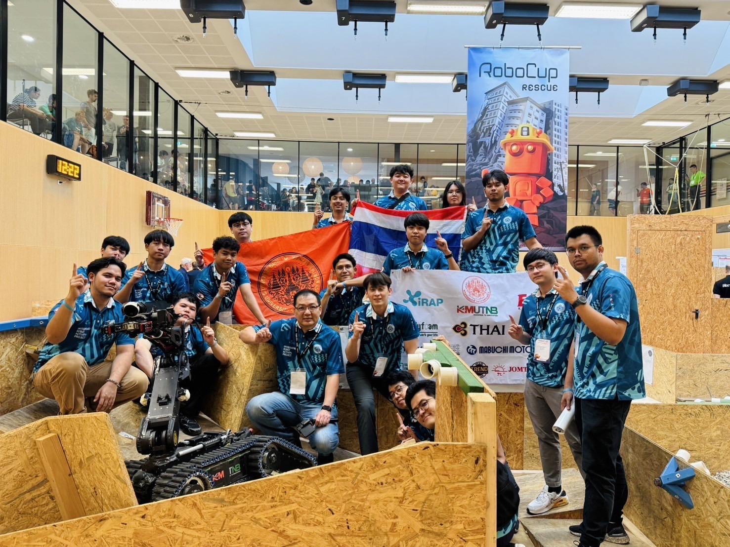 KMUTNB's iRAP Robot Team Wins the World Robocup Rescue 2024