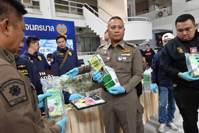 Party Drugs Seized in Thai-Taiwanese Narcotic Network Raid in Bangkok