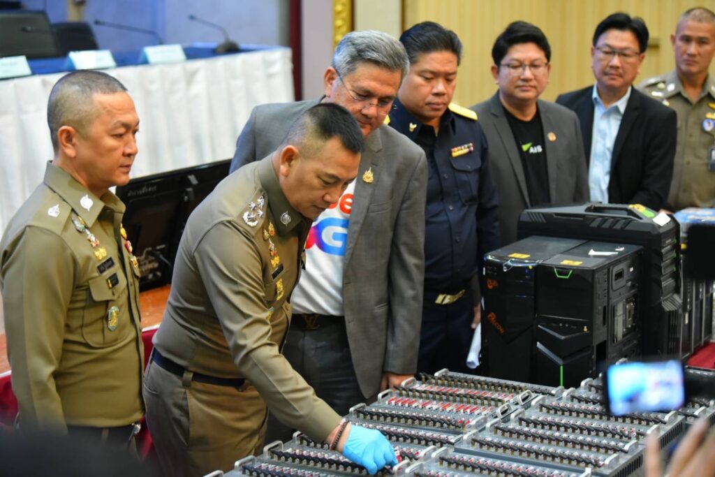 Operation Demolish Criminal Bridges: Thai Police Seize Large-scale SIM ...