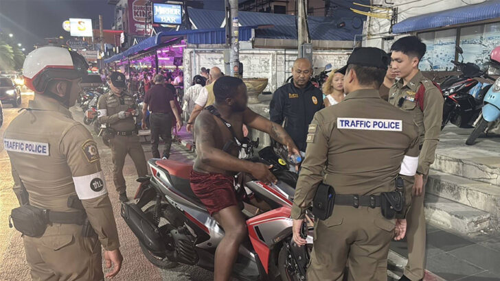 British Rider Stuns Pattaya Police by Eating Traffic Ticket