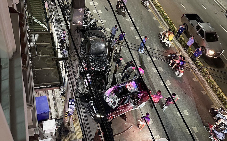 Chinese Driver Charged in Fatal Pattaya Multi-Vehicle Crash