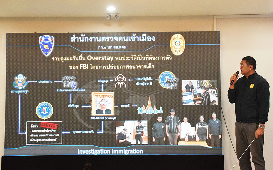 American Fugitive Wanted by FBI Arrested for Overstay in Thailand