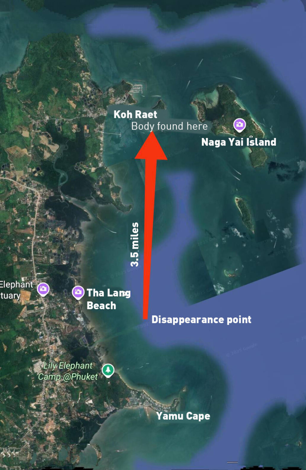 American Tourist Body Found After 5-Day Search Off Phuket