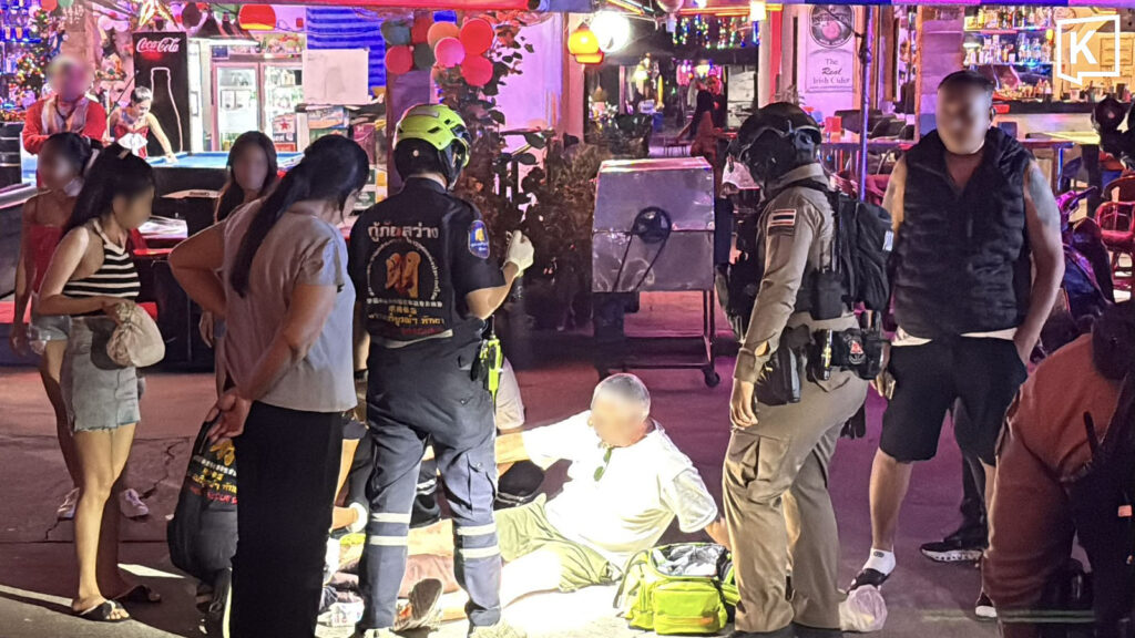 Drunken Christmas Brawl Leaves Foreigner Injured in Pattaya