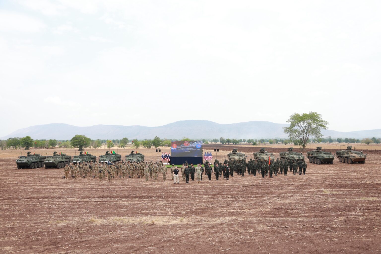 US transfers 17 Stryker vehicles to Thai army during Hanuman Guardian 2026