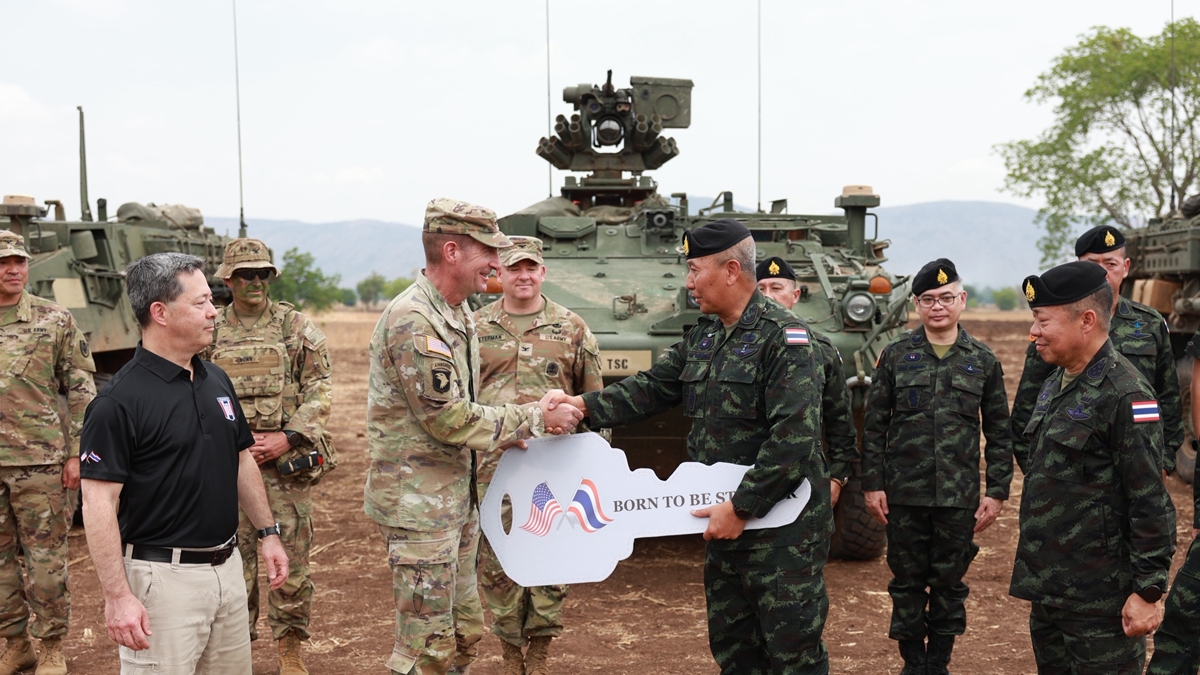 US transfers 17 Stryker vehicles to Thai army during Hanuman Guardian 2026