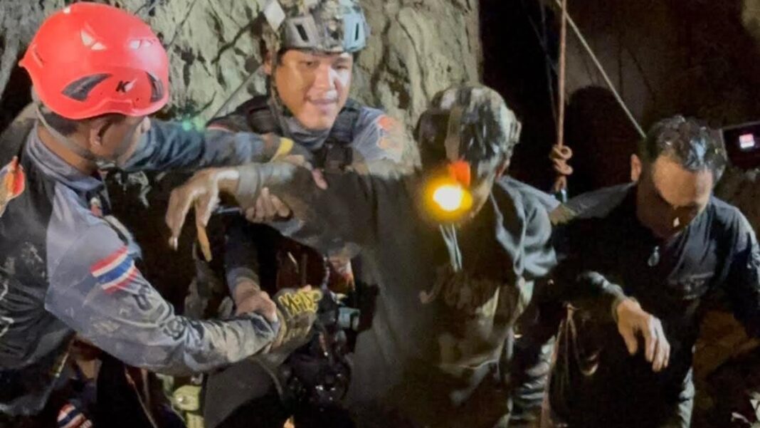 Laos cave rescue: First survivor brought out