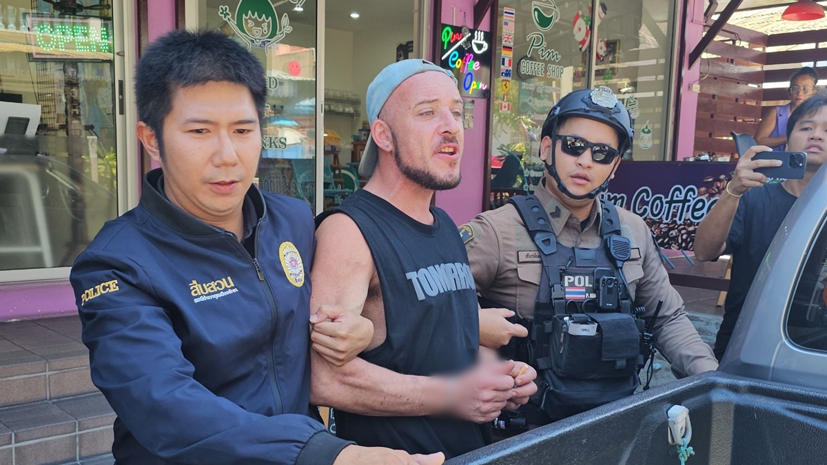 British man arrested after acid attack on Pattaya guesthouse manager